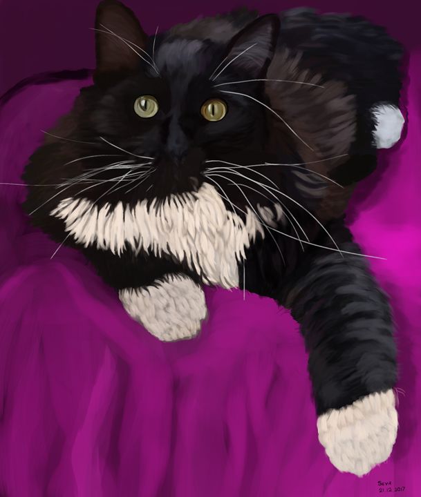 "Bonie" digital painting by Seva - Seva - Digital Art & AI, Animals ...