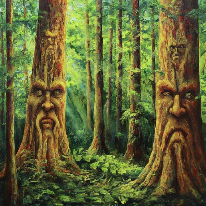 Ethereal Faces in the Forest - LIAZ CREATIVE HUB - Digital Art & AI ...
