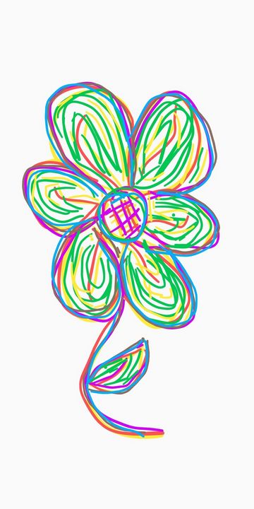 "Flower" Doodle - Doodle - Digital Art & AI, Flowers, Plants, & Trees ...
