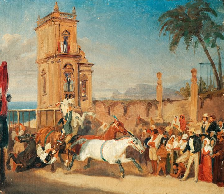 Johann Moritz Rugendas~Caballos salv - Artmaster - Paintings & Prints ...