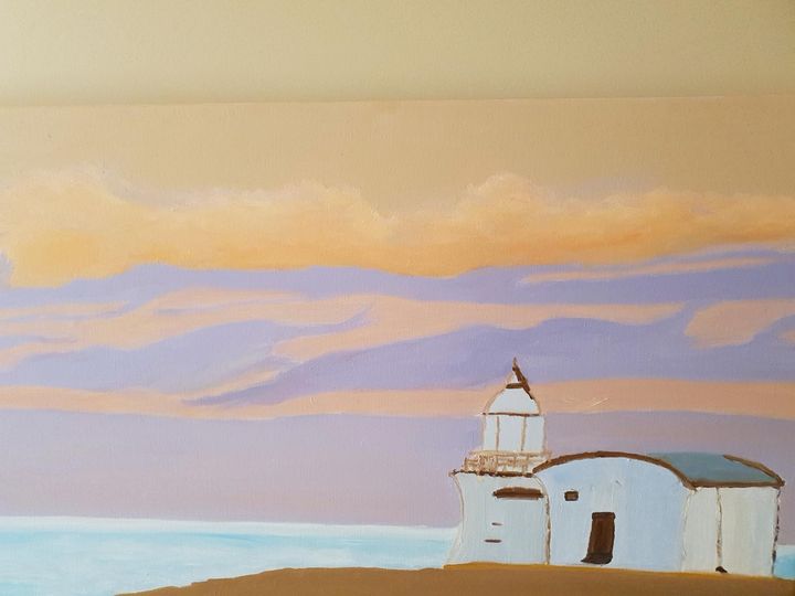 Sunset Over Tacking Point Lighthouse - Diane Markey's Online Art ...