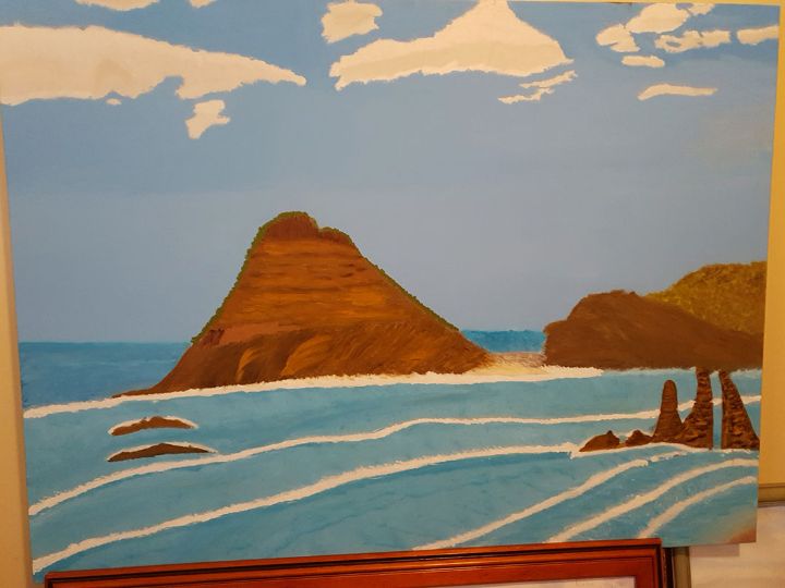 Oil Painting of Flynns Beach - Diane Markey's Online Art Gallery ...