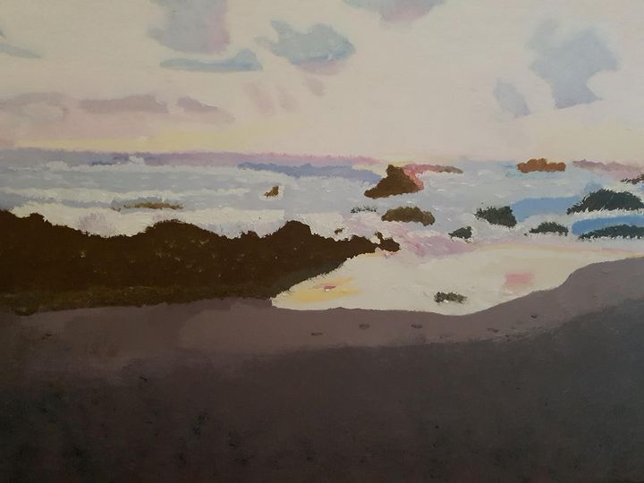 Sunrise Over Nobby Beach, NSW - Diane Markey's Online Art Gallery ...