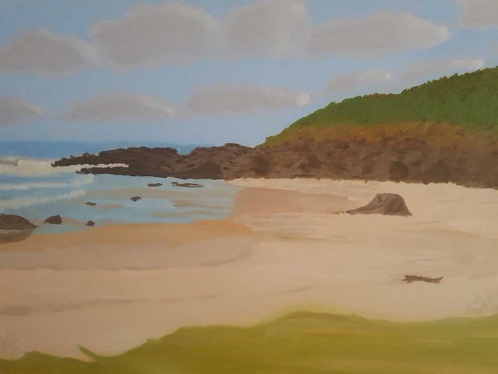 Low Tide on Oxley Beach, - Diane Markey's Online Art Gallery ...