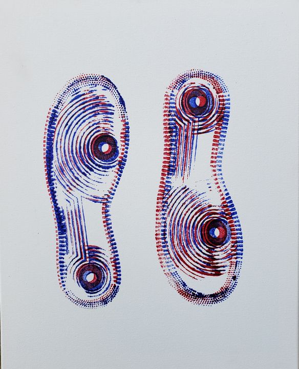 Double Time - Paging Dr.Sole - Paintings & Prints, Abstract, Other Abstract - ArtPal