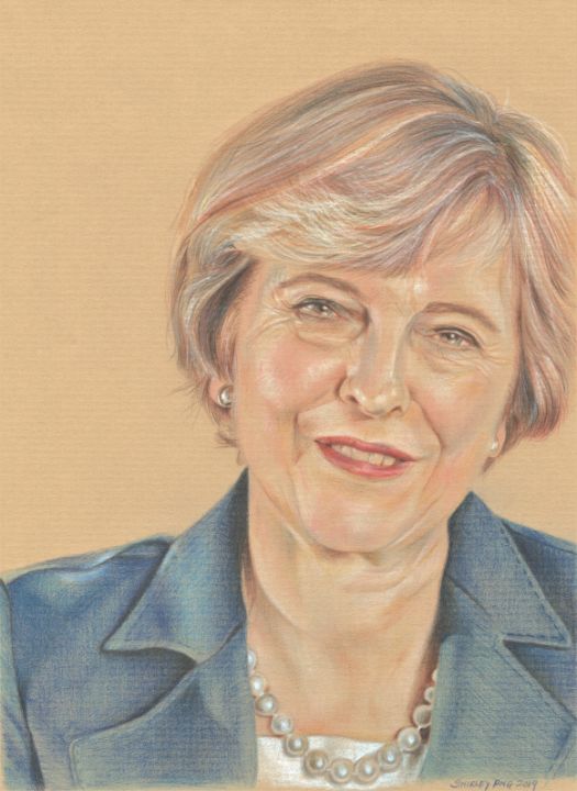 Theresa May - UK Prime Minister - Shirley Png Original Miniature ...