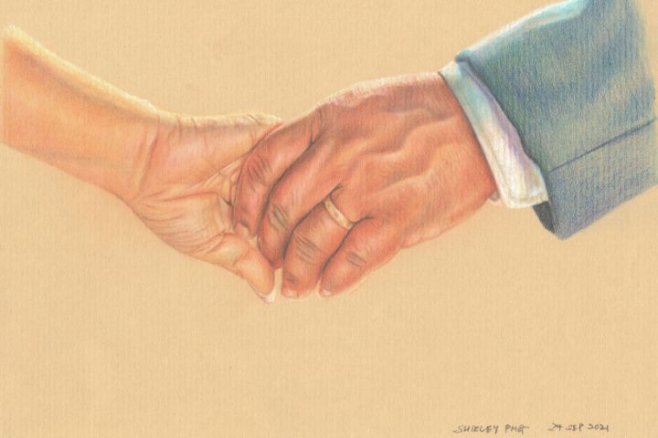 Couple hands - Shirley Png Original Miniature Portrait Paintings ...