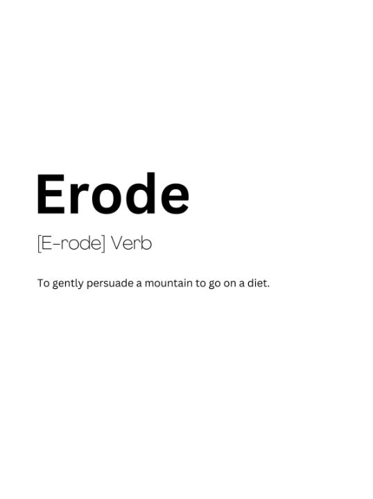 Erode Dictionary Definition - Kaigozen2 - Digital Art & AI, Humor ...