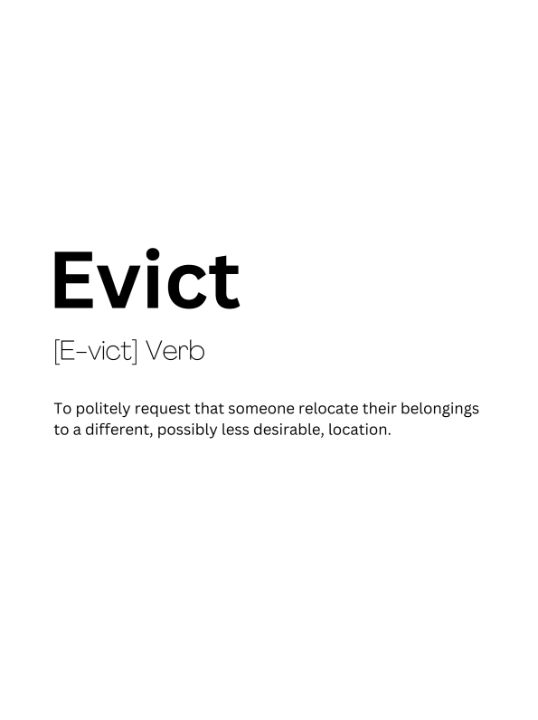 Evict Dictionary Definition - Kaigozen2 - Digital Art & AI, Humor ...