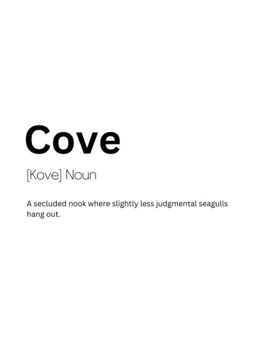 Cove Dictionary Definition - Kaigozen2 - Digital Art & AI, Humor ...