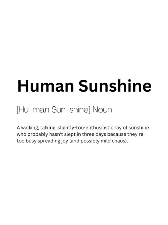 Human Sunshine Dictionary Definition - Kaigozen2 - Digital Art & AI ...