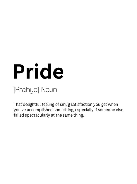 Pride Dictionary Definition - Kaigozen2 - Digital Art & AI, Humor ...