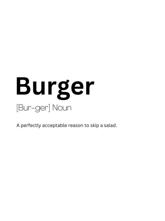 Burger Dictionary Definition - Kaigozen2 - Digital Art & AI, Humor ...