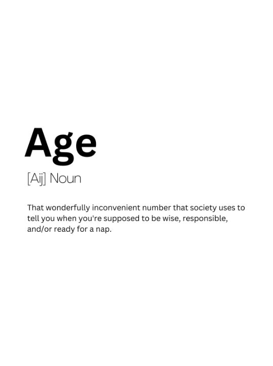 Age Dictionary Definition - Kaigozen2 - Digital Art & AI, Humor ...