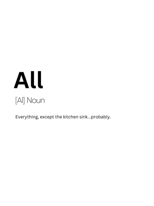 All Dictionary Definition - Kaigozen2 - Digital Art & AI, Humor ...