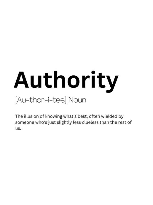Authority Dictionary Definition - Kaigozen2 - Digital Art & AI, Humor ...