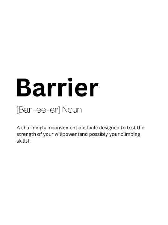 Barrier Dictionary Definition - Kaigozen2 - Digital Art & AI, Humor ...