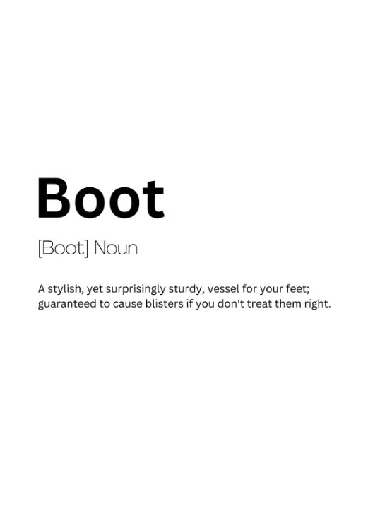 Boot Dictionary Definition Kaigozen2 Digital Art AI Humor