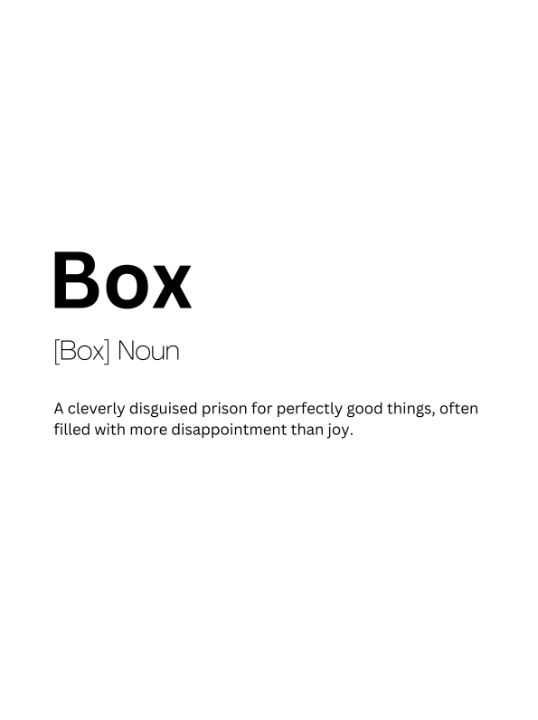 Box Dictionary Definition - Kaigozen2 - Digital Art & AI, Humor ...