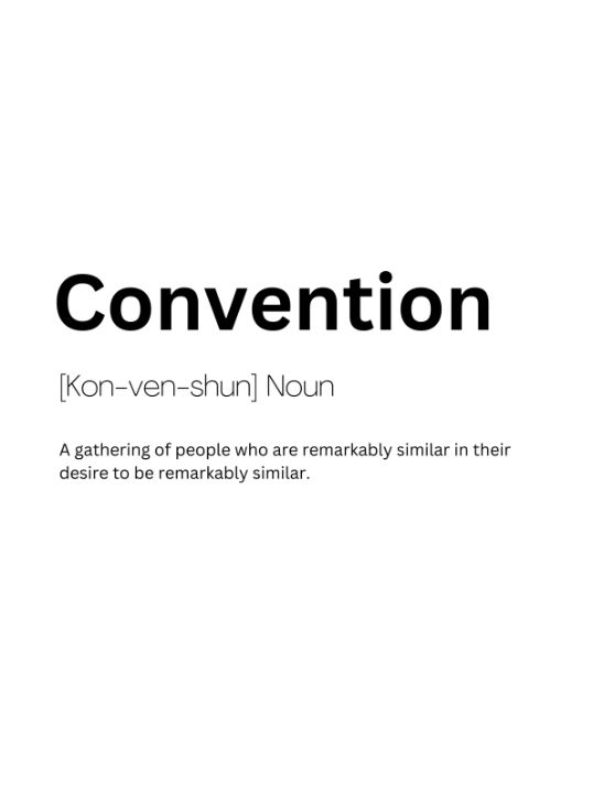 Convention Dictionary Definition - Kaigozen2 - Digital Art & AI, Humor ...