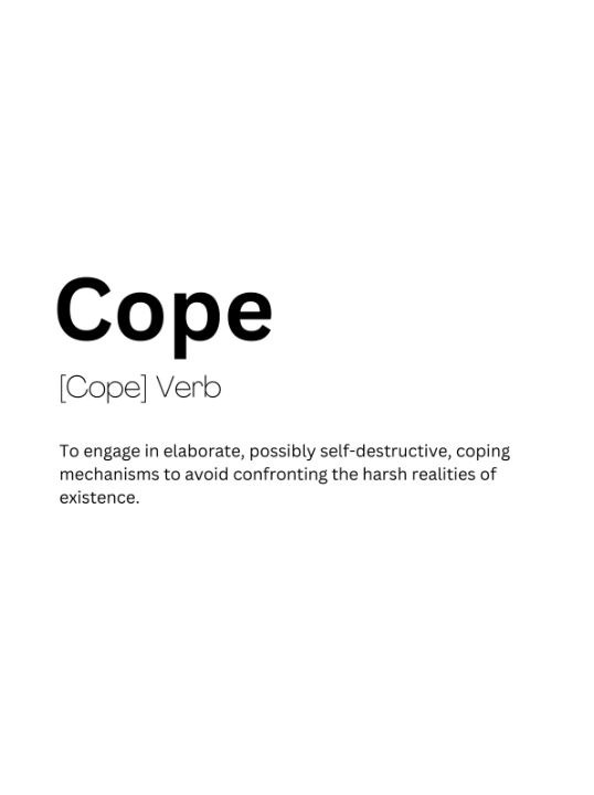 Cope Dictionary Definition - Kaigozen2 - Digital Art & AI, Humor ...