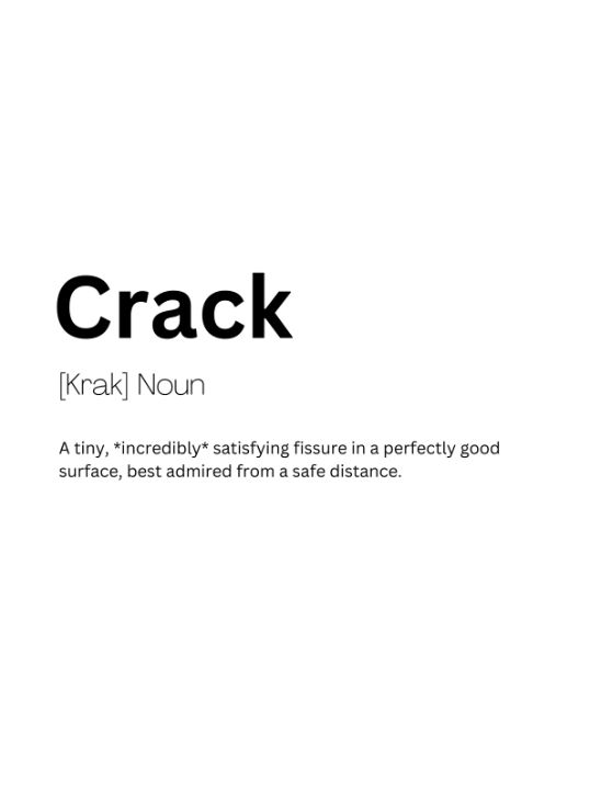 Crack Dictionary Definition - Kaigozen2 - Digital Art & AI, Humor ...