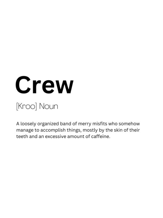 Crew Dictionary Definition - Kaigozen2 - Digital Art & AI, Humor ...