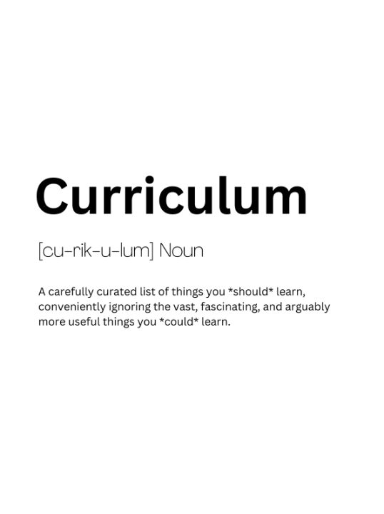 Curriculum Dictionary Definition - Kaigozen2 - Digital Art & AI, Humor ...