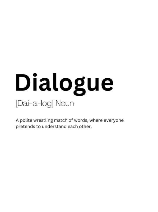 Dialogue Dictionary Definition - Kaigozen2 - Digital Art & AI, Humor ...