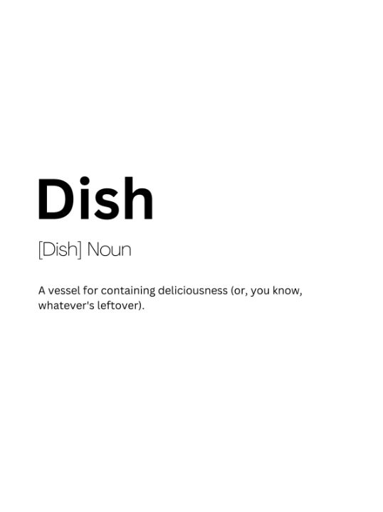 Dish Dictionary Definition - Kaigozen2 - Digital Art & AI, Humor ...