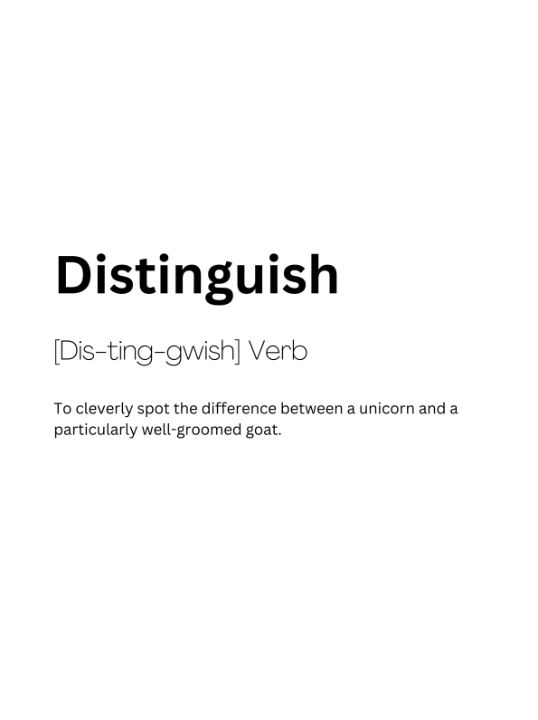 Distinguish Dictionary Definition - Kaigozen2 - Digital Art & AI, Humor ...