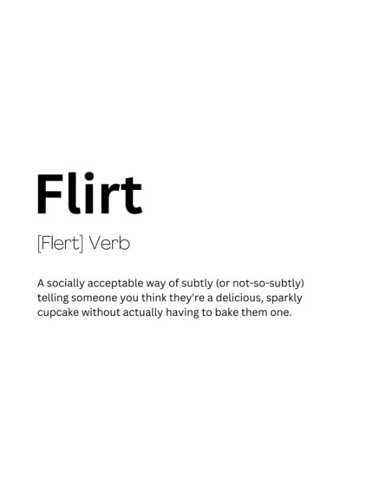 Flirt Dictionary Definition - Kaigozen2 - Digital Art & AI, Humor ...