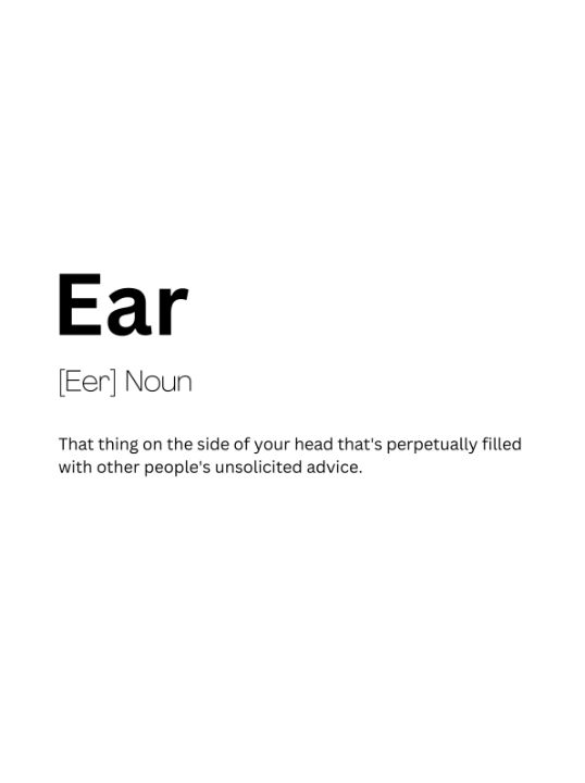 Ear Dictionary Definition - Kaigozen2 - Digital Art & AI, Humor ...