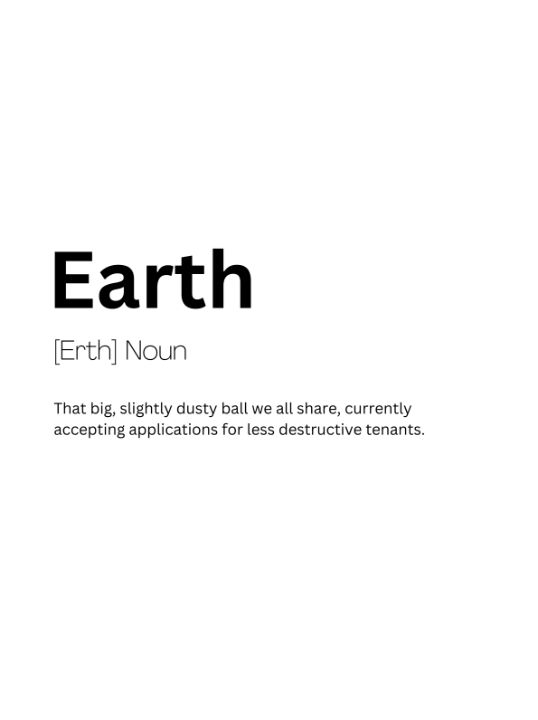 Earth Dictionary Definition - Kaigozen2 - Digital Art & AI, Humor ...