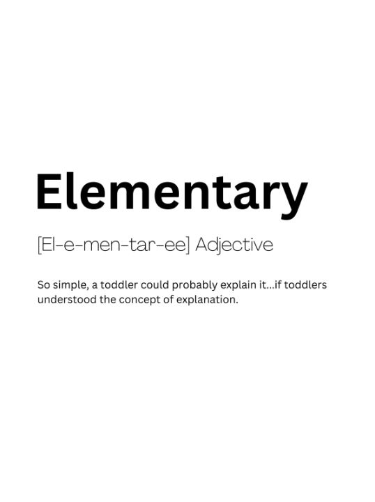 Elementary Dictionary Definition - Kaigozen2 - Digital Art & AI, Humor ...