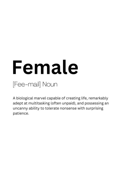 Female Dictionary Definition - Kaigozen2 - Digital Art & AI, Humor ...