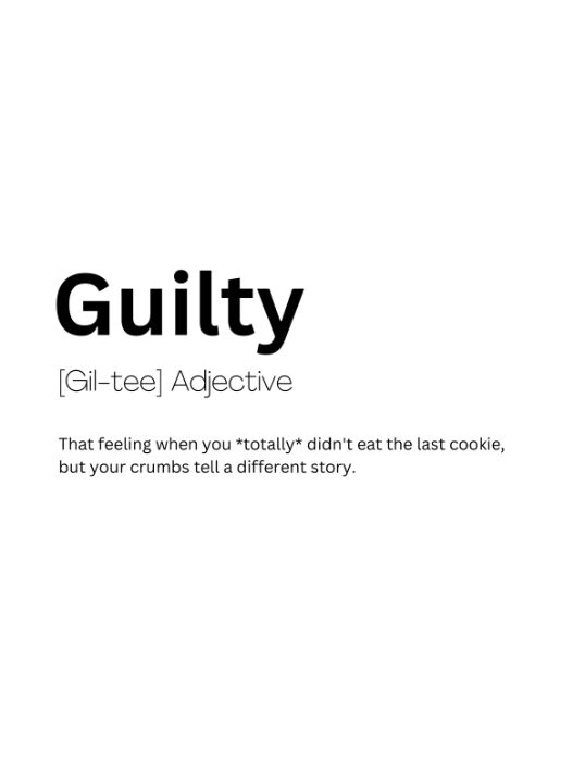 Guilty Dictionary Definition - Kaigozen2 - Digital Art & AI, Humor ...
