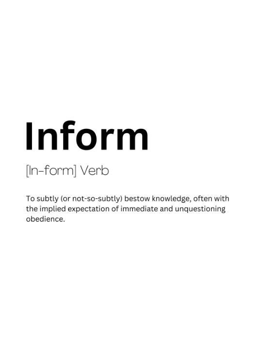 Inform Dictionary Definition - Kaigozen2 - Digital Art & AI, Humor ...