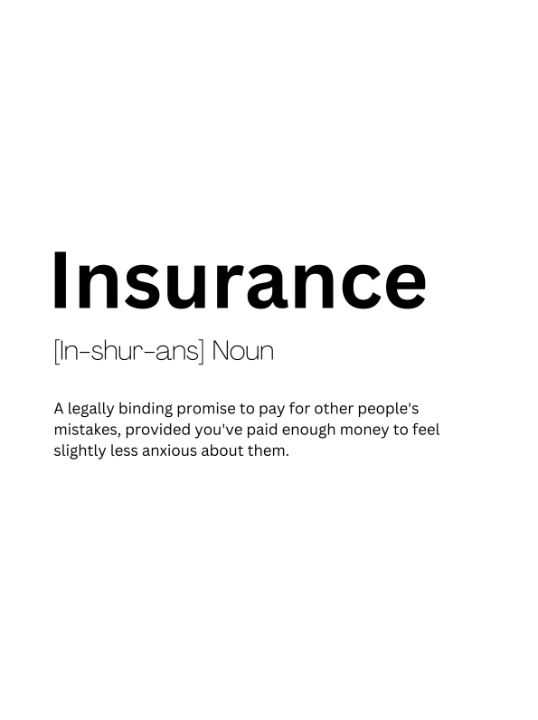 Insurance Dictionary Definition - Kaigozen2 - Digital Art & AI, Humor ...