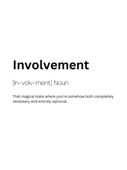 Involvement Dictionary Definition - Kaigozen2 - Digital Art & AI, Humor ...