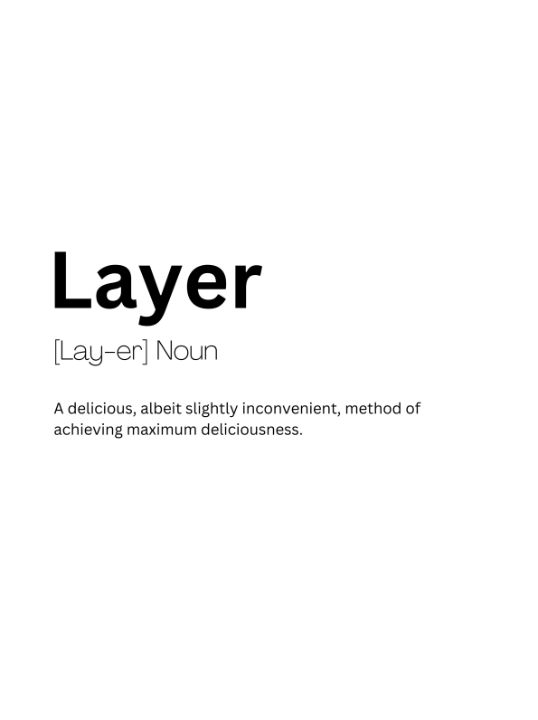 Layer Dictionary Definition - Kaigozen2 - Digital Art & AI, Humor & Satire, Signs & Sayings - ArtPal