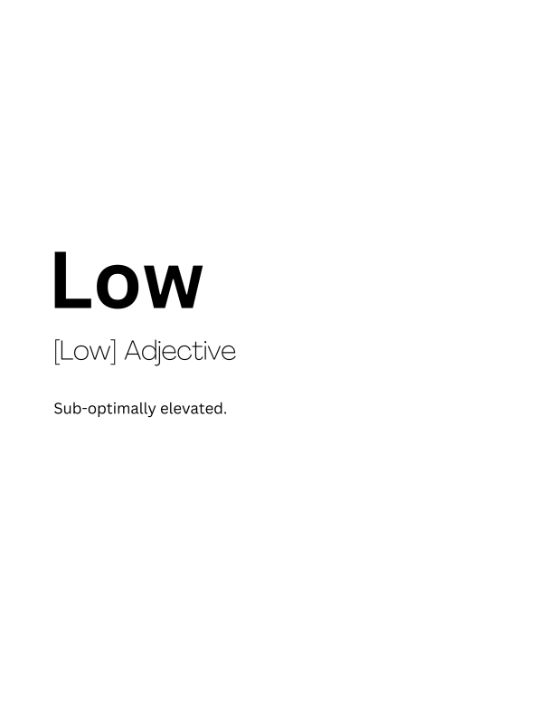 Low Dictionary Definition - Kaigozen2 - Digital Art & AI, Humor ...