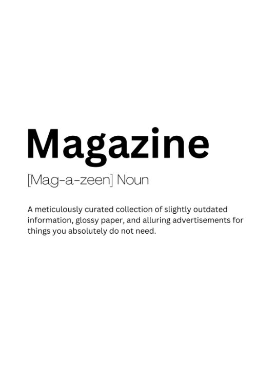Magazine Dictionary Definition - Kaigozen2 - Digital Art & AI, Humor ...