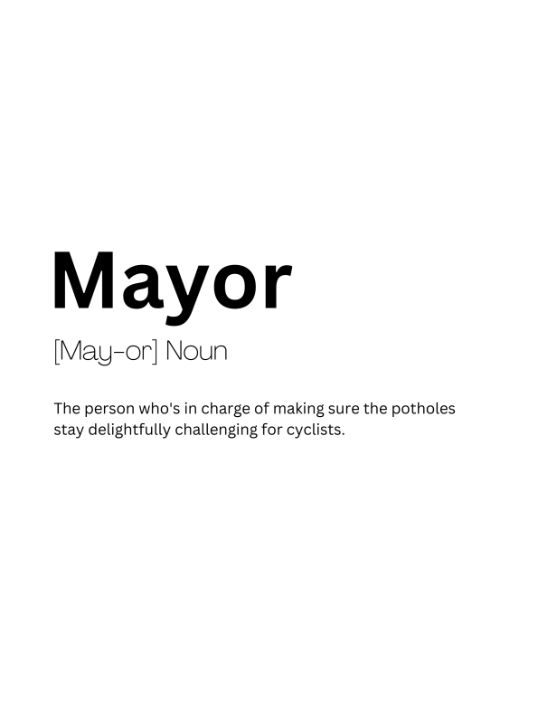 Mayor Dictionary Definition - Kaigozen2 - Digital Art & AI, Humor ...