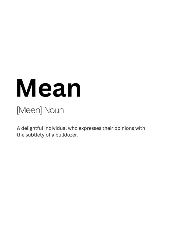 Mean Dictionary Definition - Kaigozen2 - Digital Art & AI, Humor ...