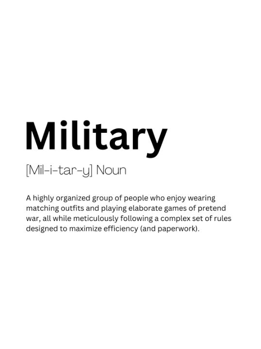 Military Dictionary Definition - Kaigozen2 - Digital Art & AI, Humor ...