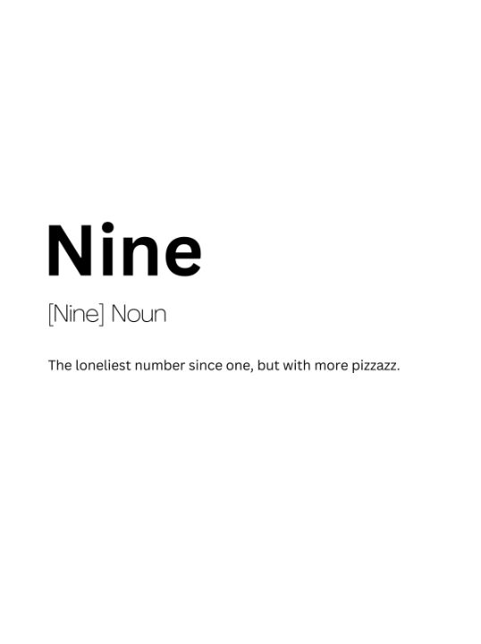 Nine Dictionary Definition - Kaigozen2 - Digital Art & AI, Humor ...