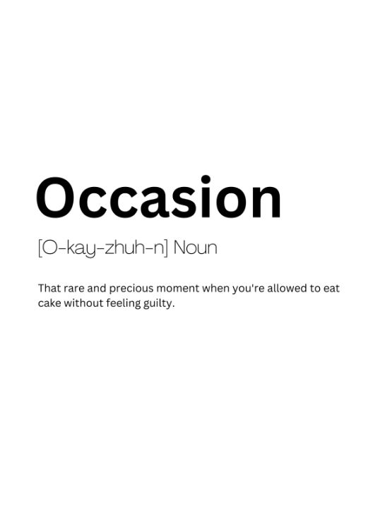 Occasion Dictionary Definition - Kaigozen2 - Digital Art & AI, Humor ...