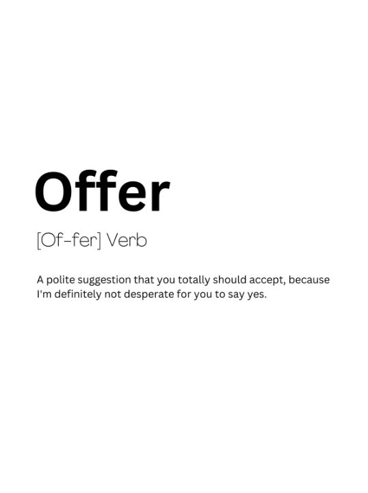 Offer Dictionary Definition - Kaigozen2 - Digital Art & AI, Humor ...