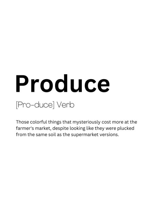 Produce Dictionary Definition - Kaigozen2 - Digital Art & AI, Humor ...